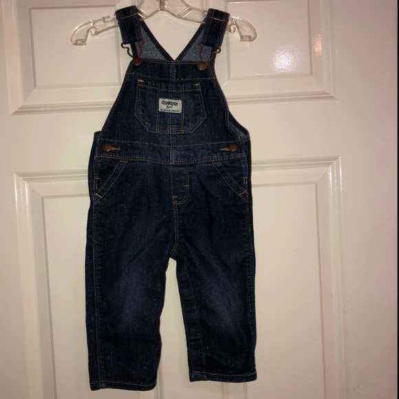 OshKosh B'gosh | Bottoms | Oshkosh 2 Month Sparkle Denim Bib Overalls Baby Girl Toddler Infant ...